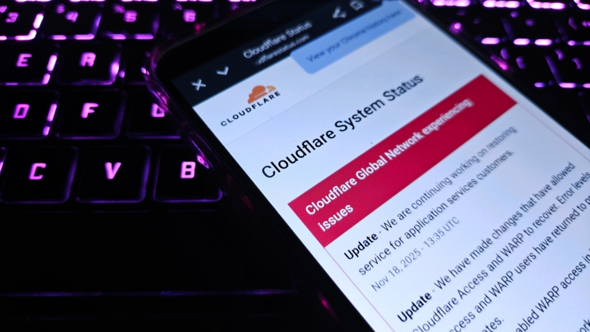 Awaria Cloudflare, internet sparaliżowany. "Wewnętrzna degradacja usług" - Wiadomości Radio ZET