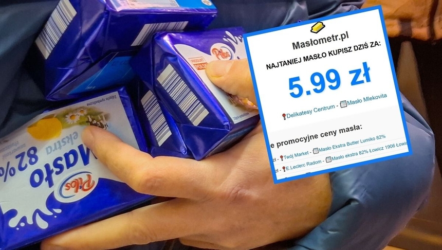 Pomysłowy Polak stworzył porównywarkę cen masła. Jak działa Masłometr? - Wiadomości Radio ZET