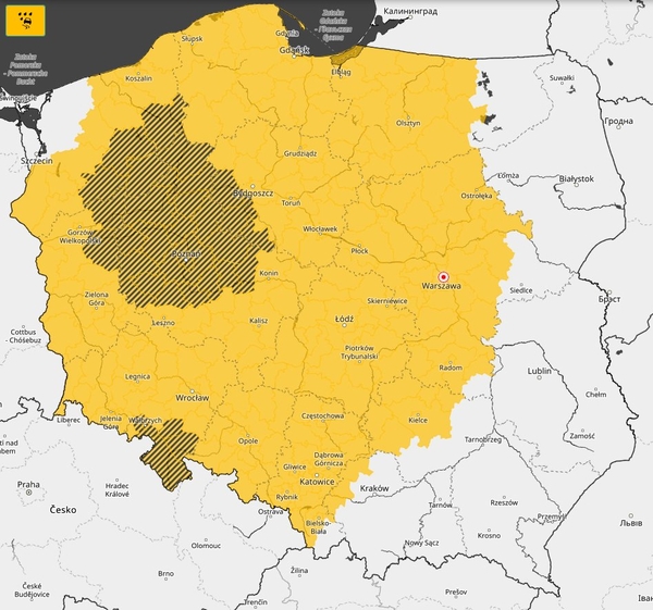 Pogoda może zagrażać zdrowiu i życiu. Alerty IMGW dla 13 województw ...