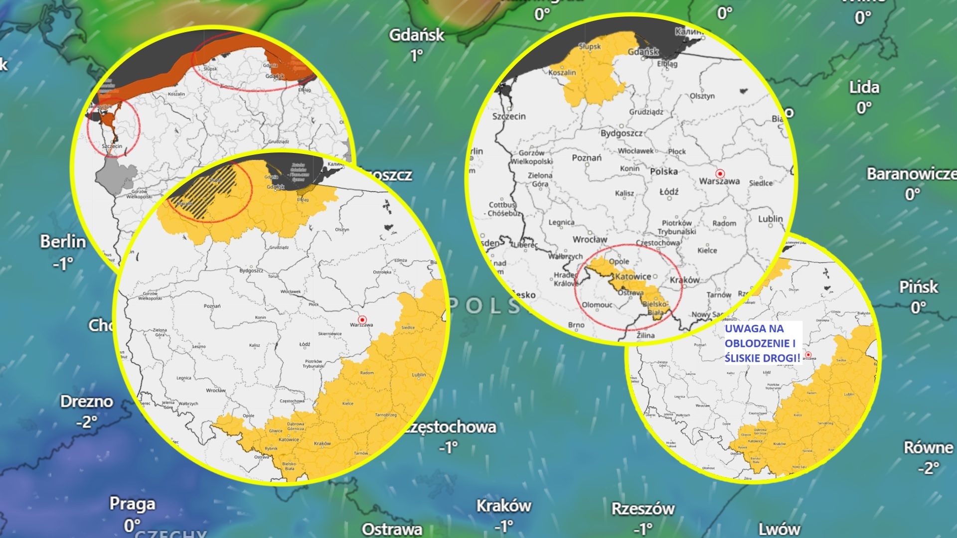 IMGW wydał cztery ostrzeżenia pogodowe. Mapa Polski tonie w alertach ...