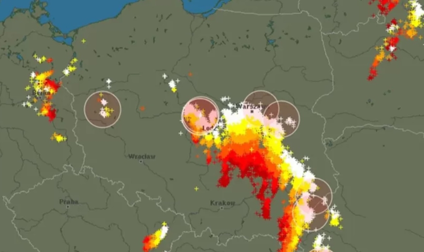 Radar pogodowy burz i opadów na żywo. Sprawdź, gdzie jest teraz burza i ...