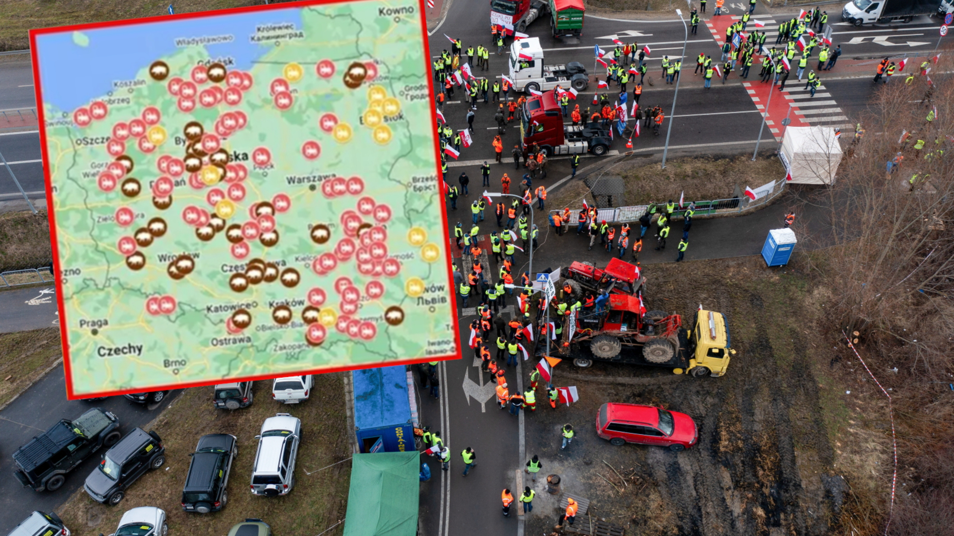 Mapa strajku rolników 20.02.2024. Protesty, blokady i utrudnienia w ...