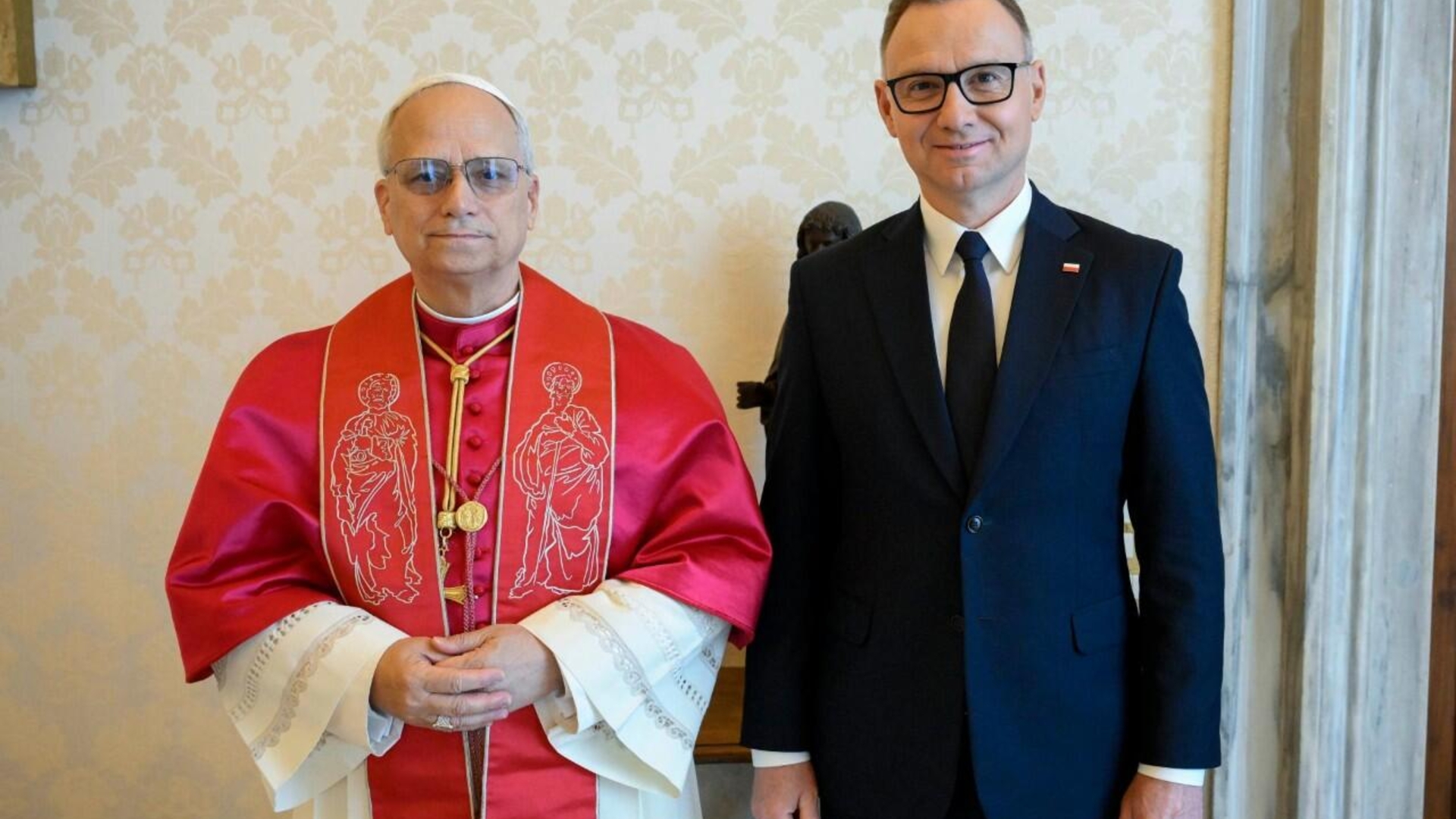 Prezydent Andrzej Duda spotkał się w Watykanie z papieżem Leonem XIV ...