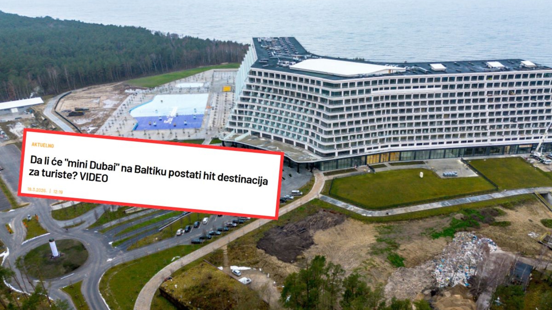 Wieści o gigancie nad Bałtykiem dotarły nawet do Serbii. Mówią o nim ...