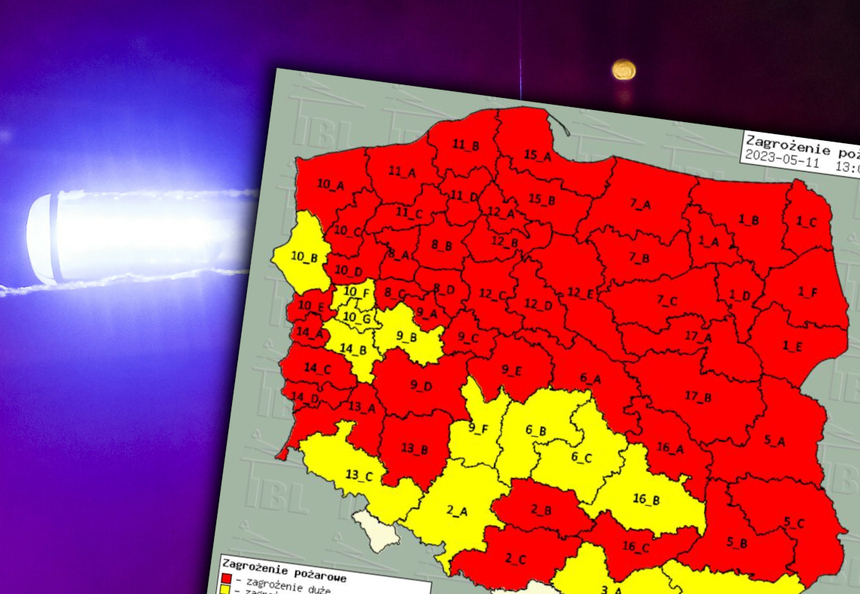 Zagrożenie w całej Polsce. Mapa świeci się na czerwono - Wiadomości ...