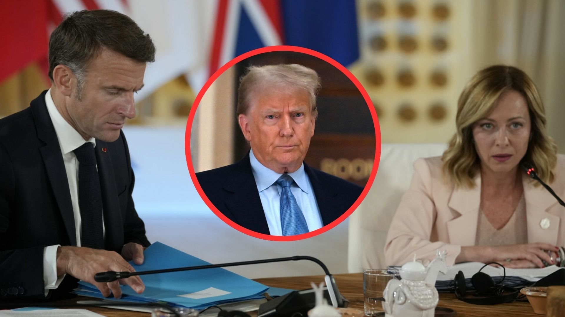 Macron i Meloni oburzeni słowami Trumpa. "Niedopuszczalne, nie wymagają ...
