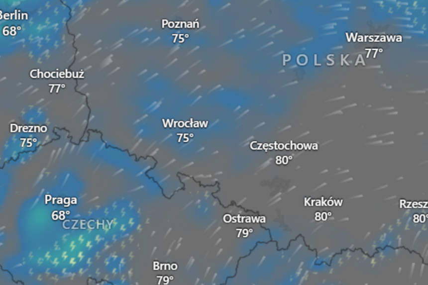 Radar pogodowy dla Wrocławia. Mapa burz i opadów na żywo - Wiadomości ...